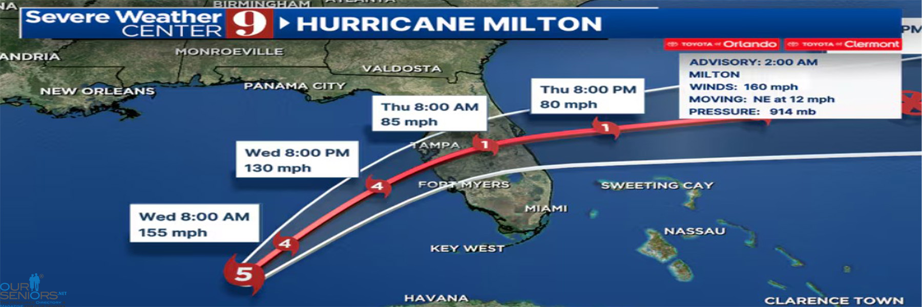 Hurricane Milton 2024 Is Near! - OurSeniors.net